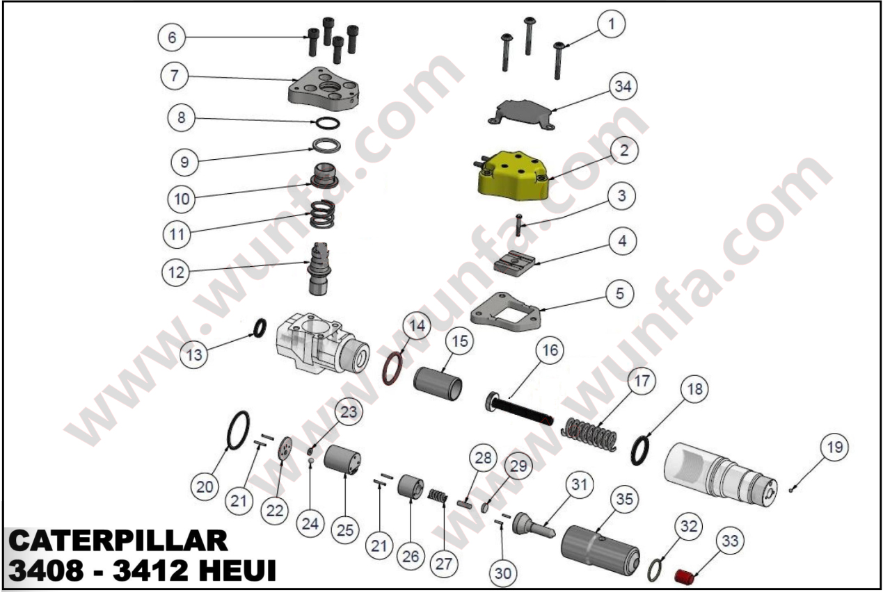 Caterpillar 3408/ 3412 Injector Shims - wunfagroup